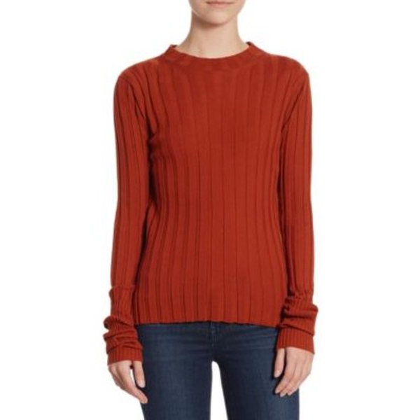 Theory Wide-Ribbed Mock Neck Merino Wool Sweater – evaChic