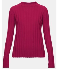 Theory Wide-Ribbed Mock Neck Merino Wool Sweater – evaChic