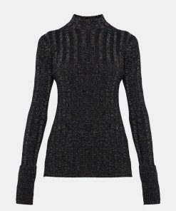 Theory Wide-Ribbed Mock Neck Merino Wool Sweater – evaChic