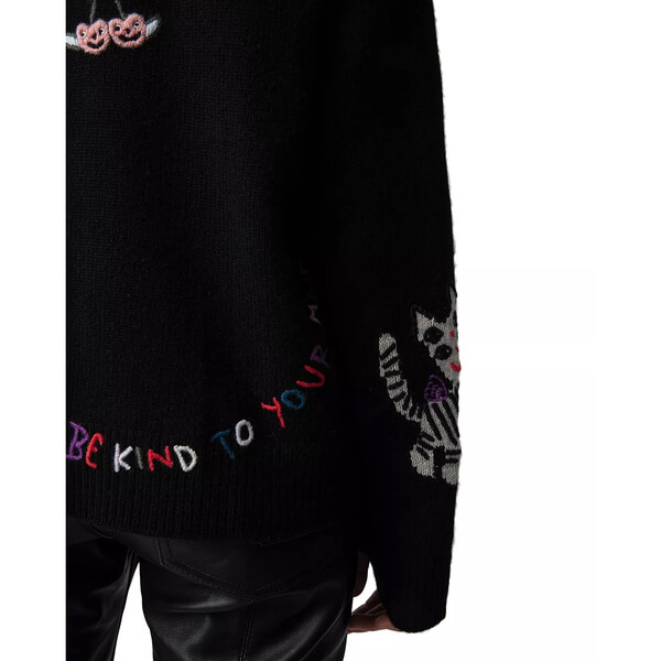 Zadig & Voltaire Markus Cat Cashmere Sweater – evaChic